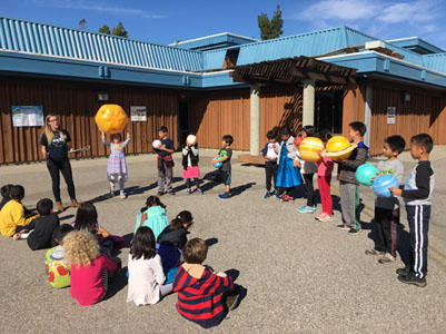 Outreach at Blue Hills Elementary School - Blue Marble Space
